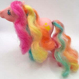 Vintage G1 My Little Pony Stripes Rainbow Curl Hasbro MLP Rare HTF - Etsy