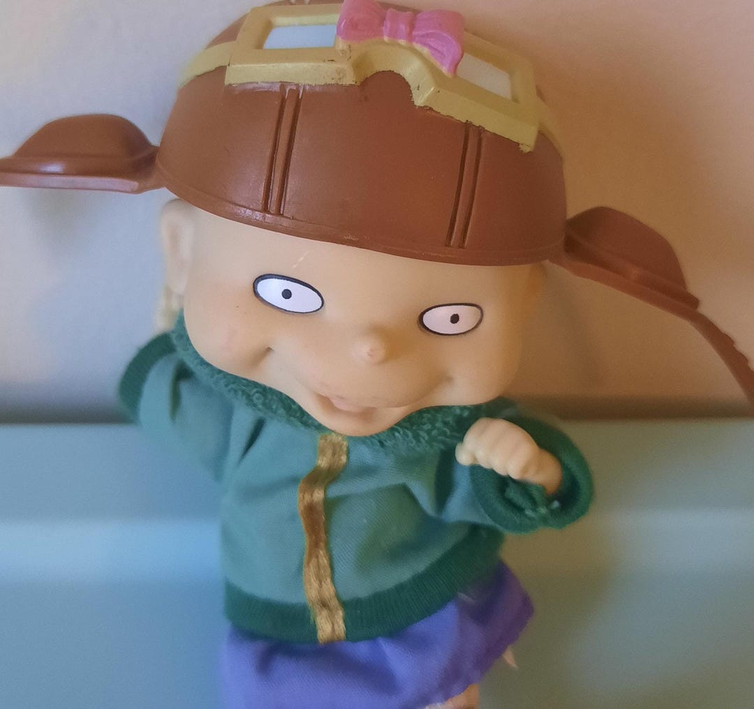 Vintage Rugrats Movie Lil Cloth Doll 5" Plastic Figure Mattel Arcotoys ...