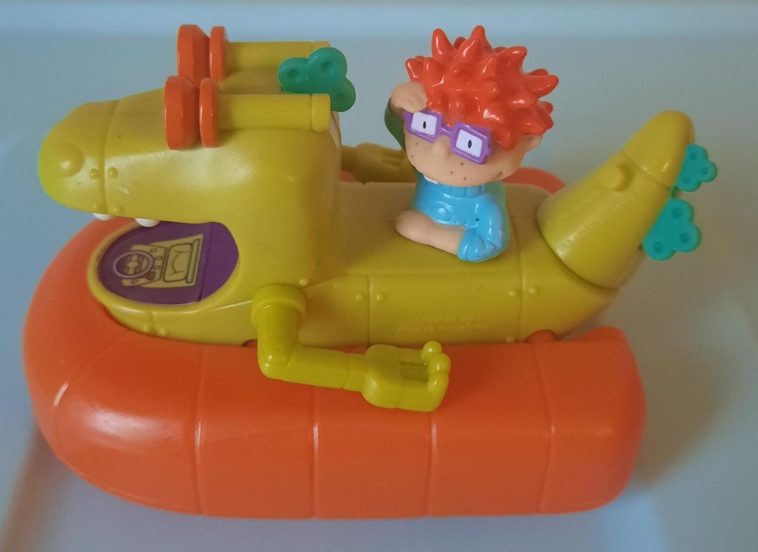 Vintage Rugrats Mcdonalds Burger King Figure Chuckie Reptar Wagon Fast ...