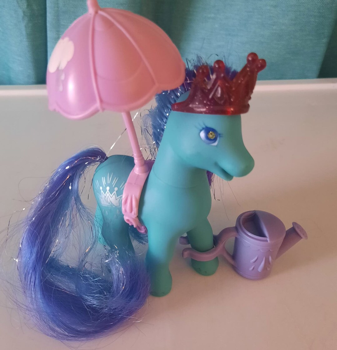 Vintage G2 My Little Pony Princess Silver Rain With Accessories UK Euro ...