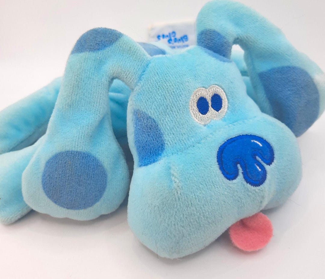 Vintage Blues Clues Blue Magnetic Feet Small Plush Eden 90s Nick Jr ...