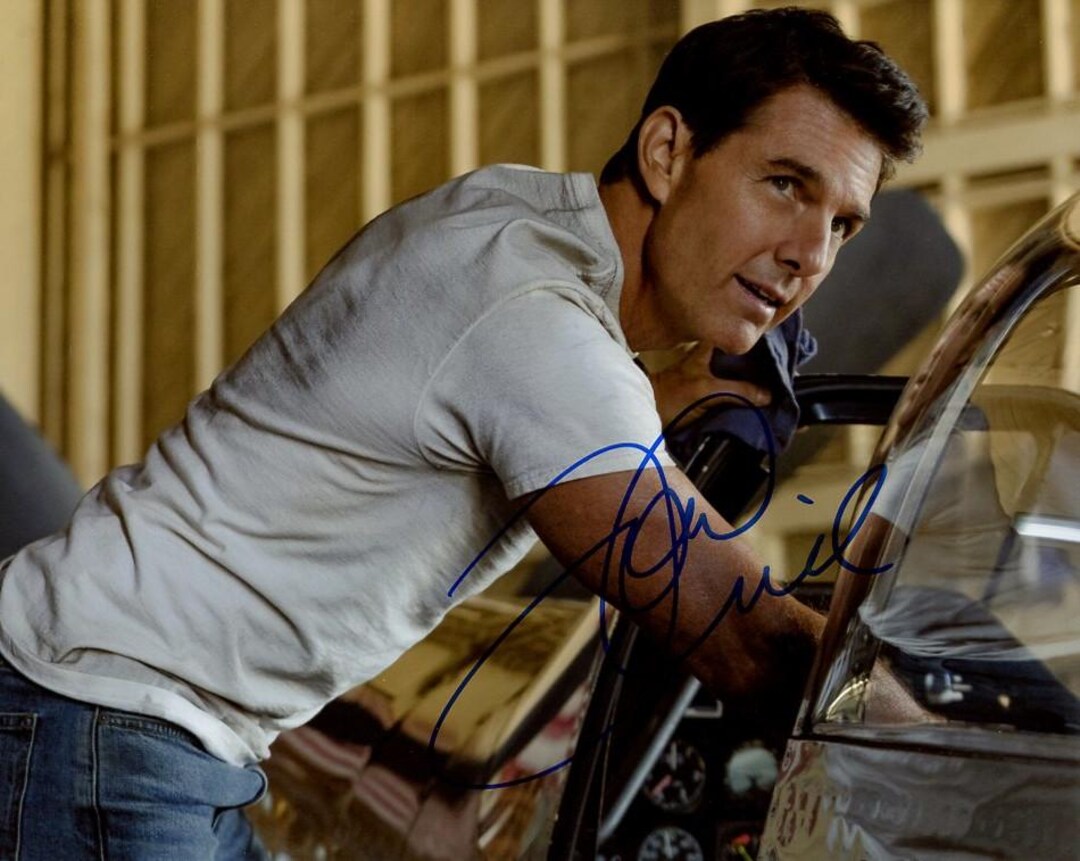 Tom Cruise in Person Signed Photo - MISSION IMPOSSIBLE - Etsy