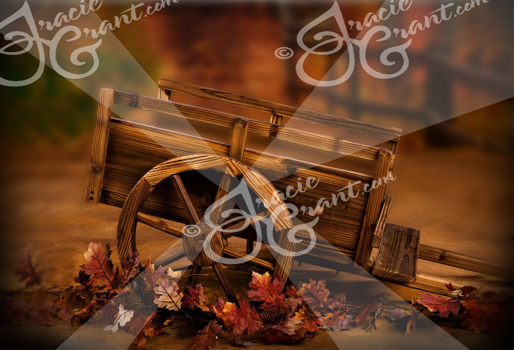 Autumn Fall Cart Photoshop Digital Prop Editable PSD File 104 - Etsy