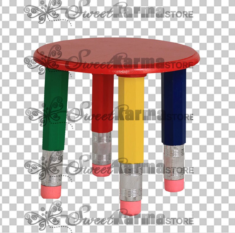 Childs Colored Pencil Stool Digital Photography Prop File 23 - Etsy New ...