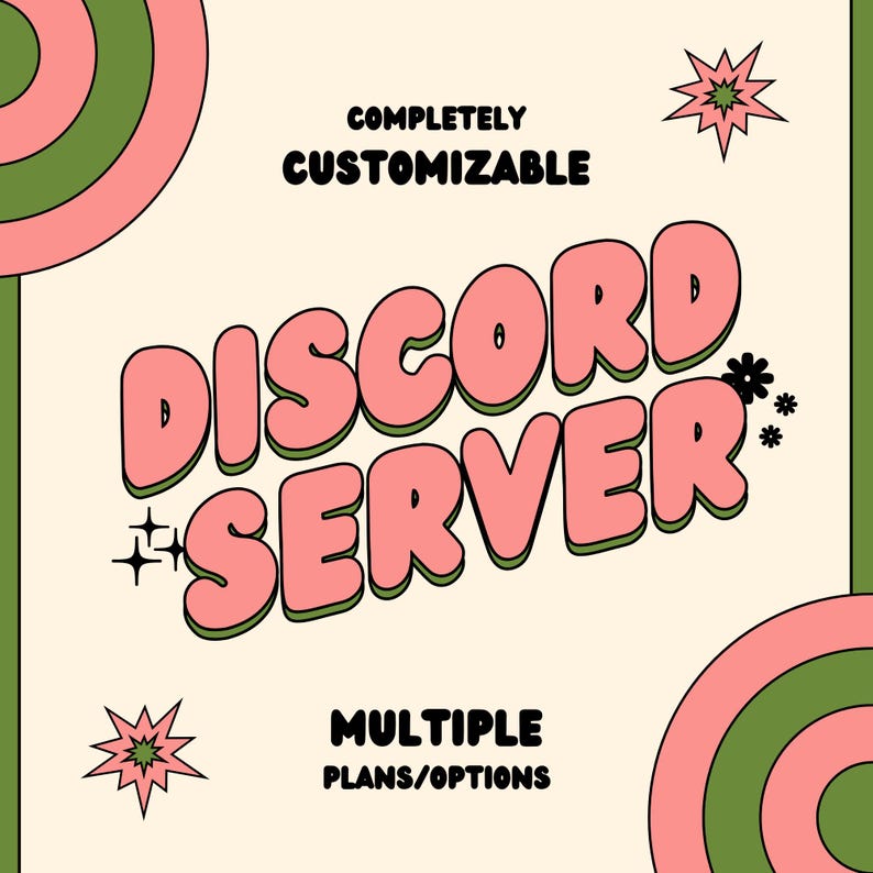 FULLY CUSTOM Discord Server | for Streaming, Gaming, Social ...