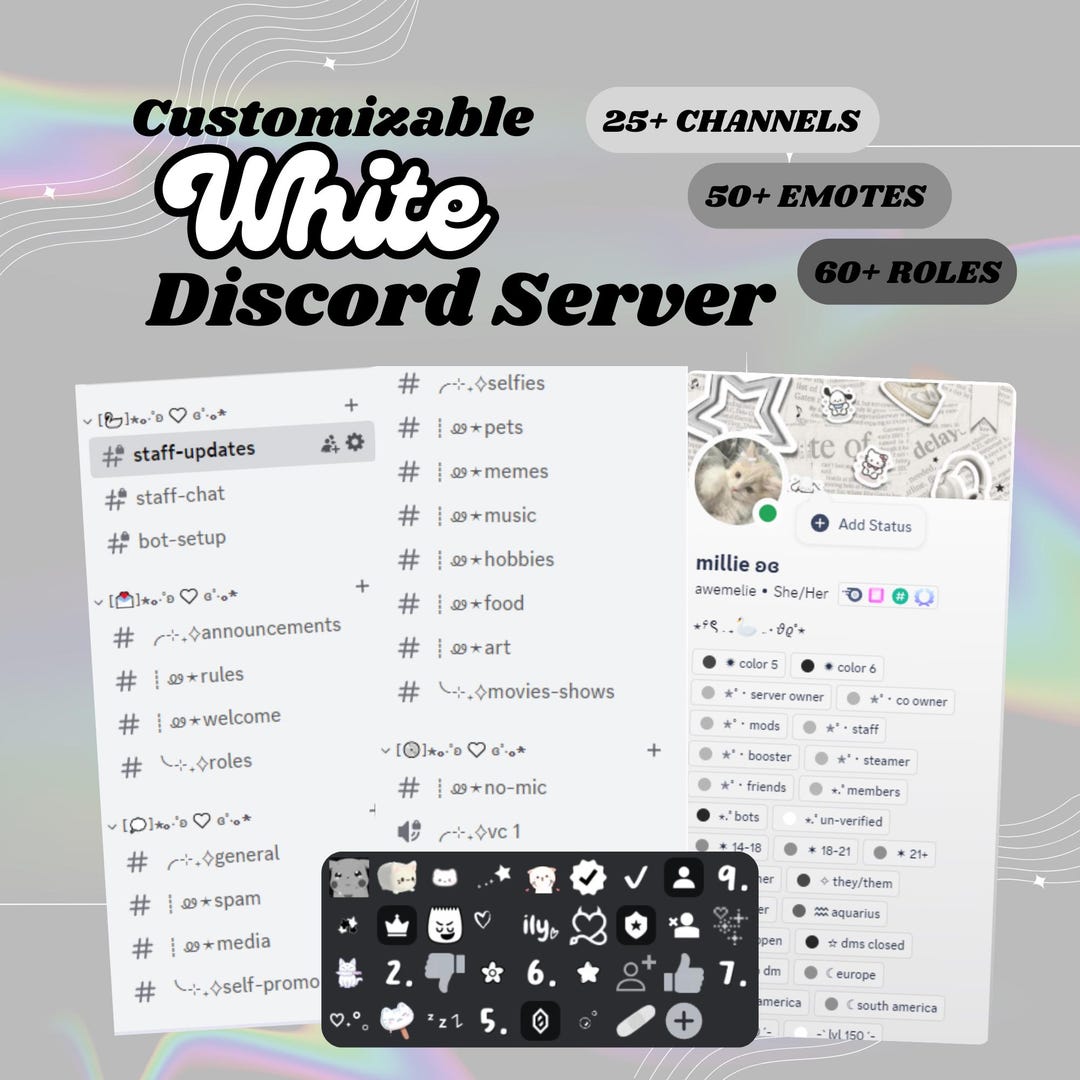 WHITE Discord Server | for Streaming, Gaming, Socializing | INSTANT ...