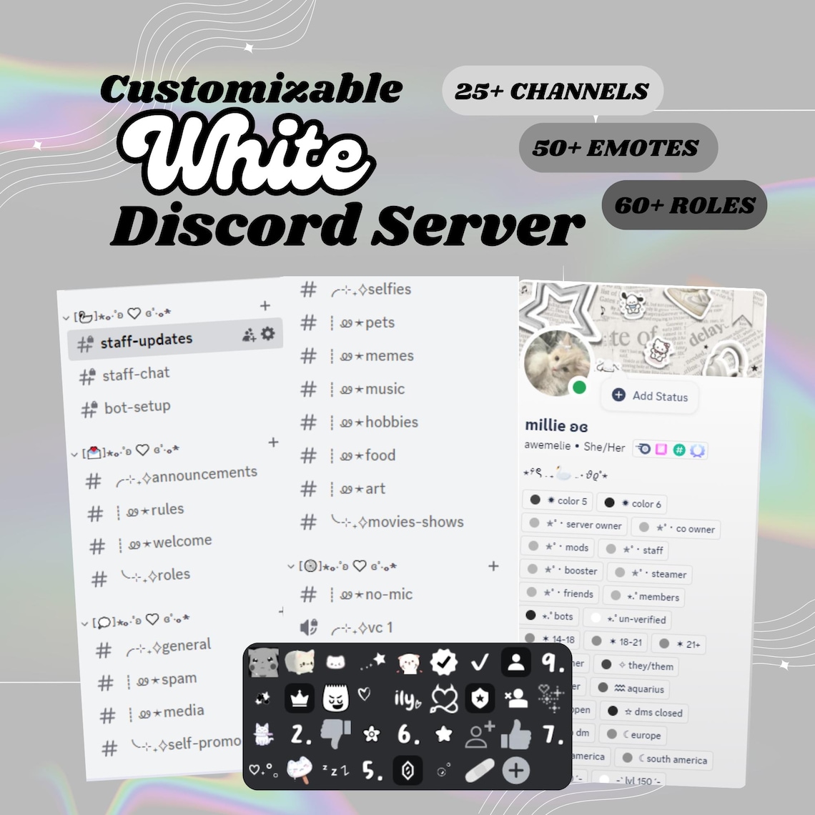WHITE Discord Server | for Streaming, Gaming, Socializing | INSTANT ...