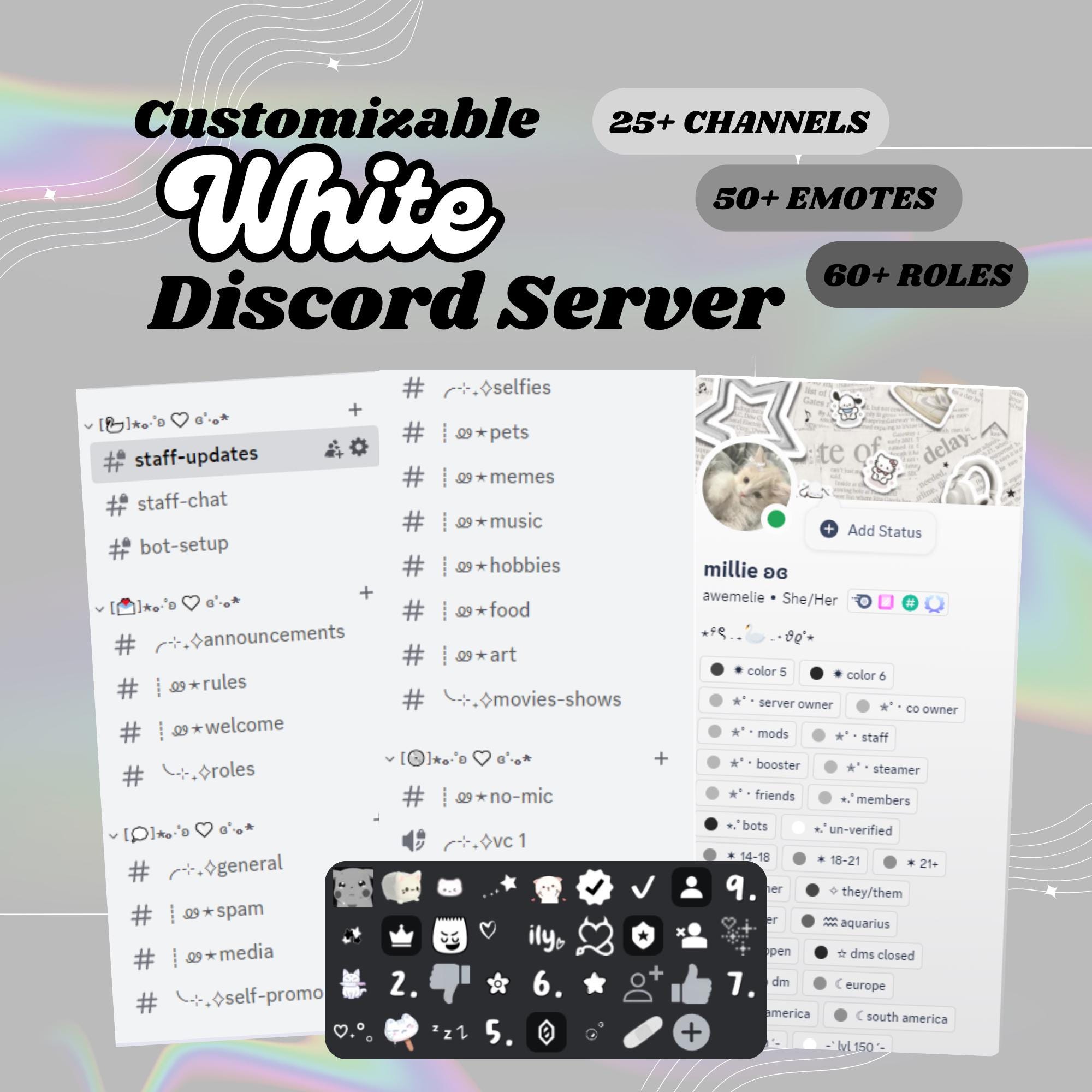 WHITE Discord Server | for Streaming, Gaming, Socializing | INSTANT ...