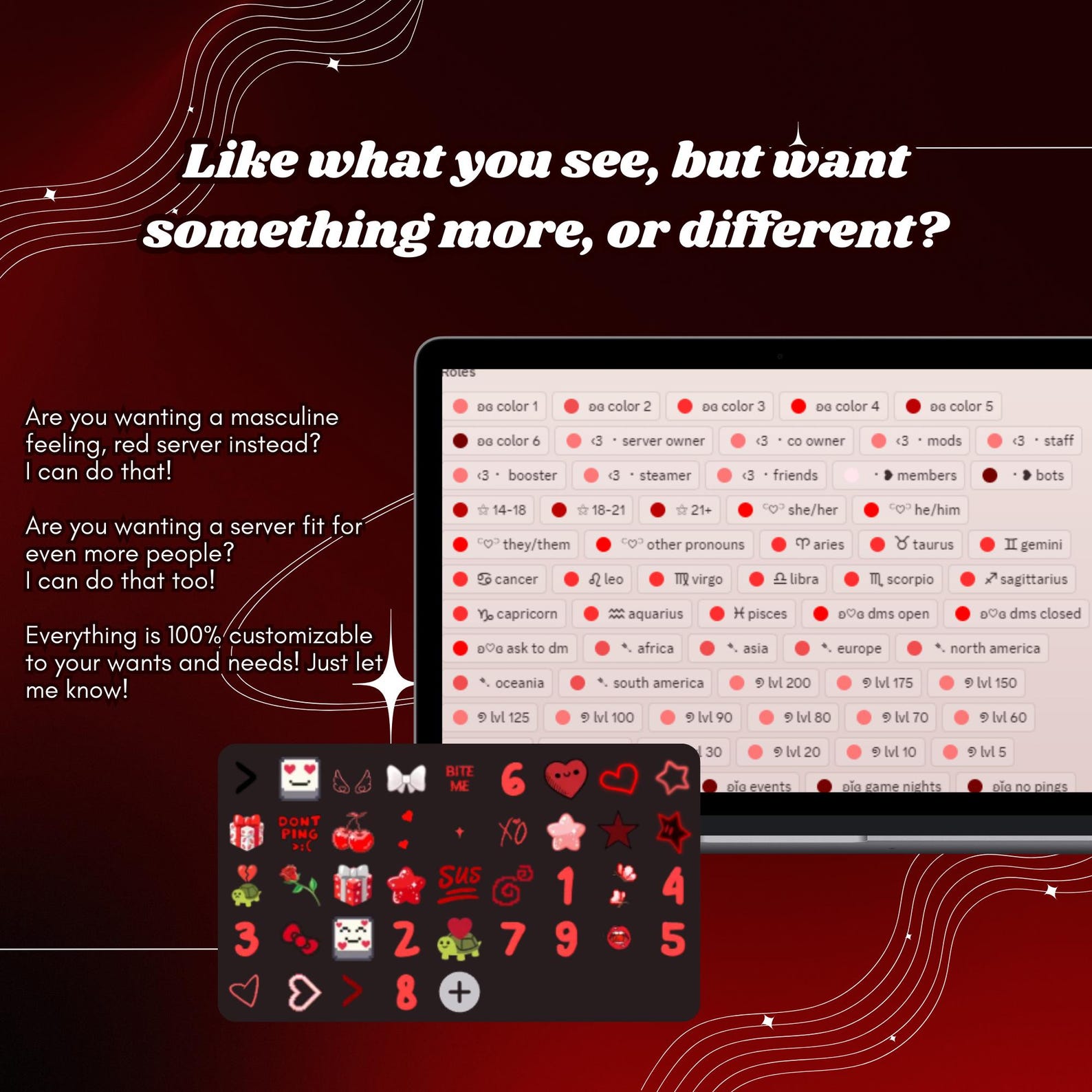 Red Discord Server | for Streaming, Gaming, Socializing | INSTANT ...