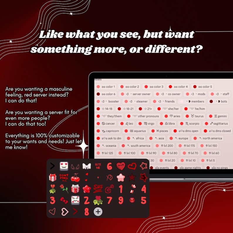 Red Discord Server | for Streaming, Gaming, Socializing | INSTANT ...