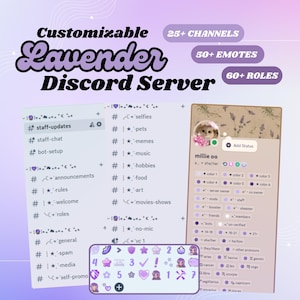Lavender Discord Server | for Streaming, Gaming, Socializing | INSTANT ...