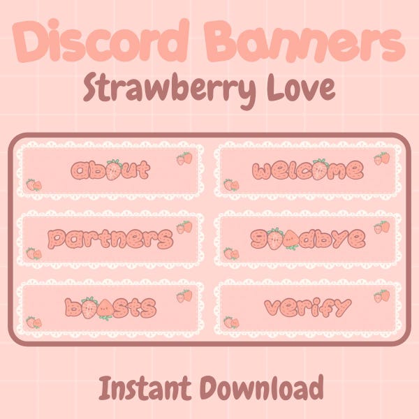 Discord Banners Pink - Etsy