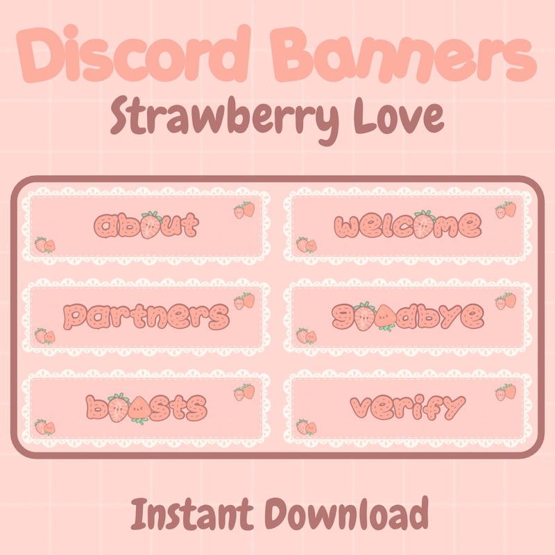 Pink Discord Server Banner - Etsy