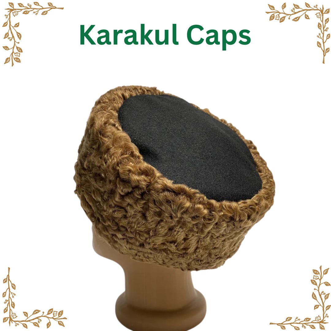 Handmade Karakul Autentic Kubanka Natural Astrakhan Fur Karakul Hat Cap ...
