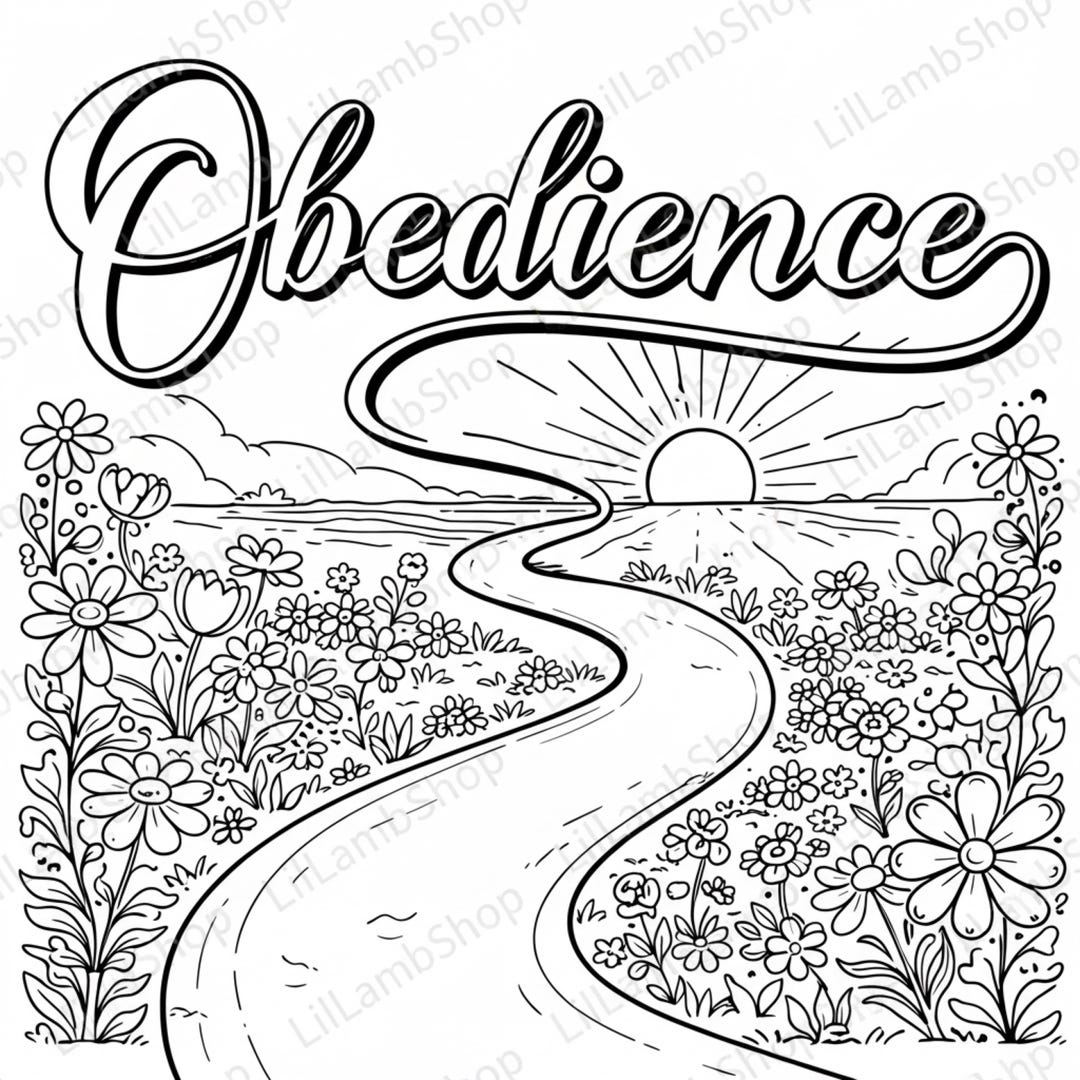 Obedience to the Father Coloring Page Printable - Belivers Faith ...