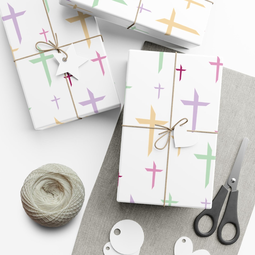 Christian Wrapping Paper, Christian Cross Wrapping Paper, Christian ...