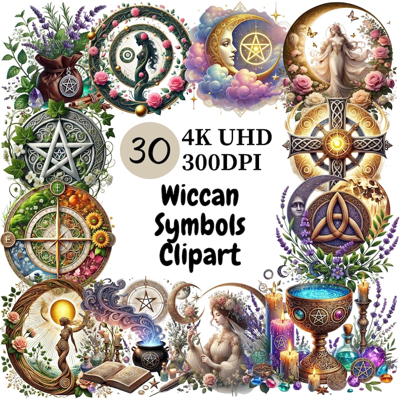 Wiccan Clipart - Etsy