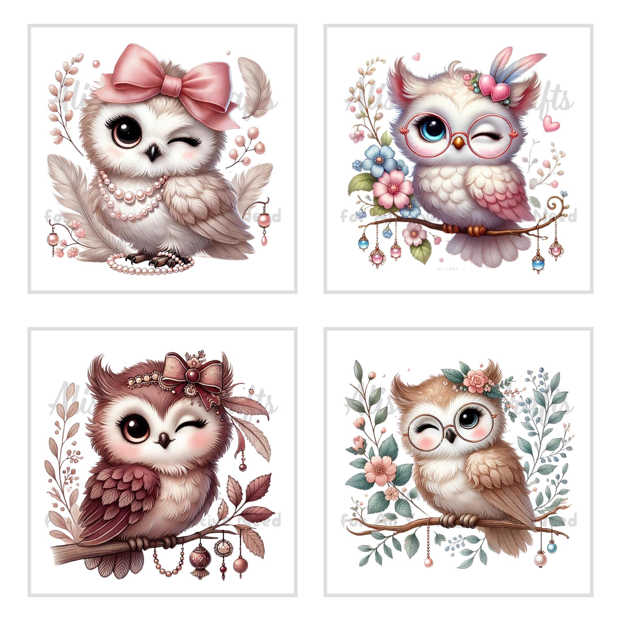 Winking Owls Clipart - 28 PNG, Adorable and Playful Owls With Cute ...