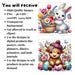 Easter Clipart - 30 PNG, Cute Bunnies, Colorful Easter Eggs, Spring ...