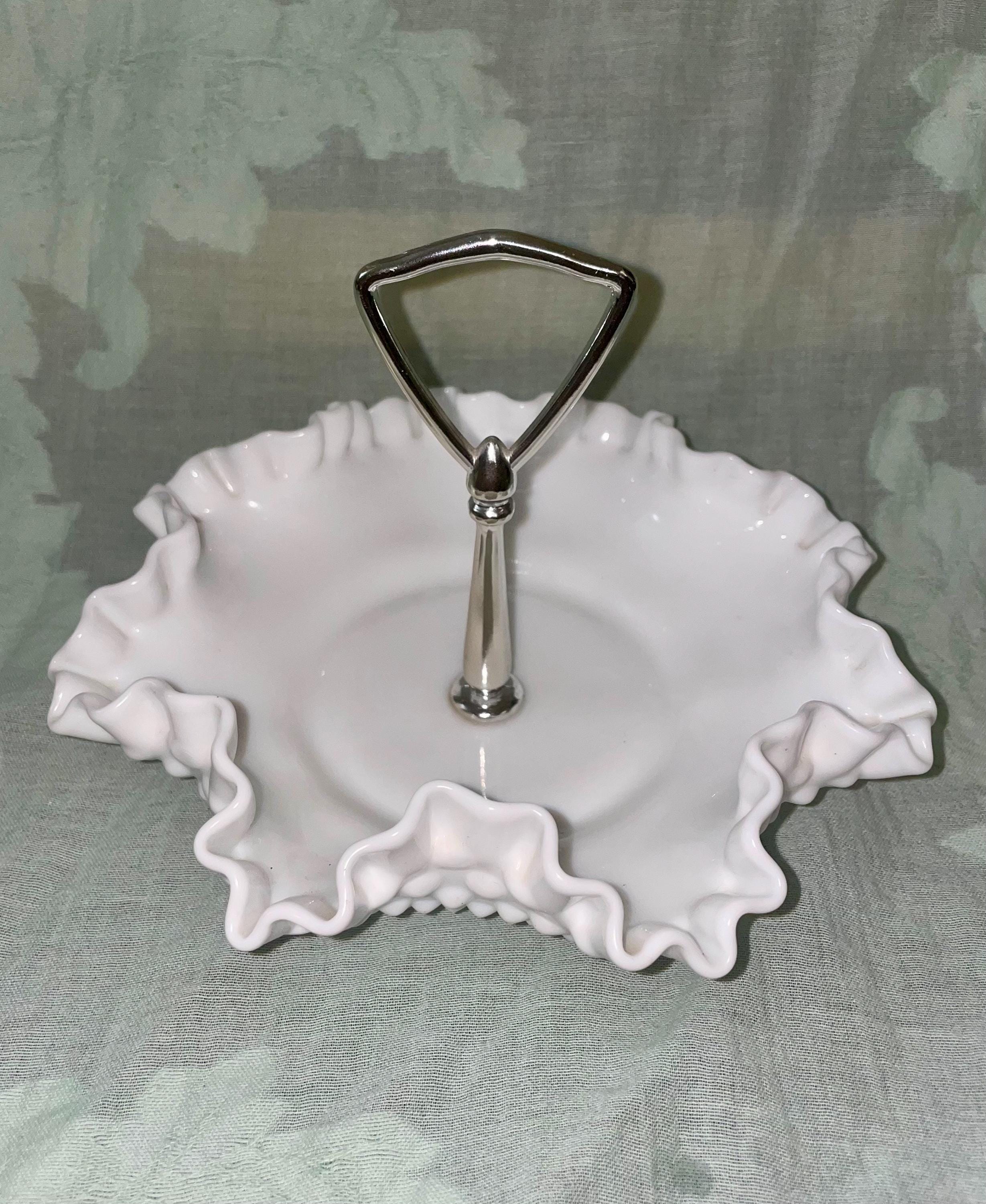 Hobnail Milk Glass White Candy Dish - Etsy