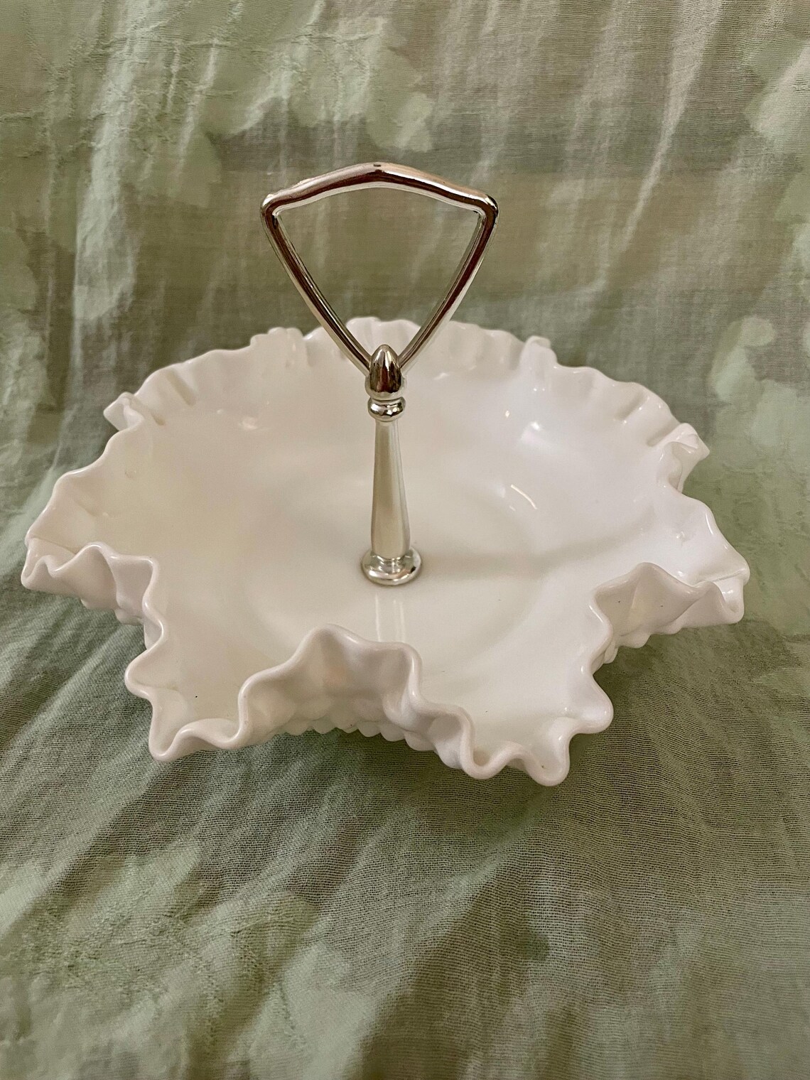 Hobnail Milk Glass White Candy Dish - Etsy