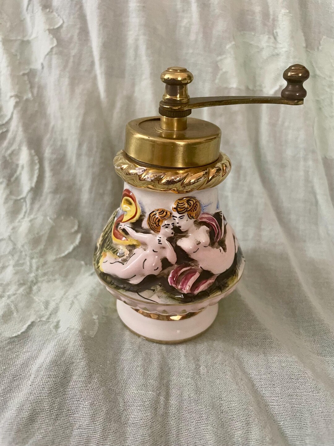 Italian Capodimonte Hand Painted Pepper Mill - Etsy