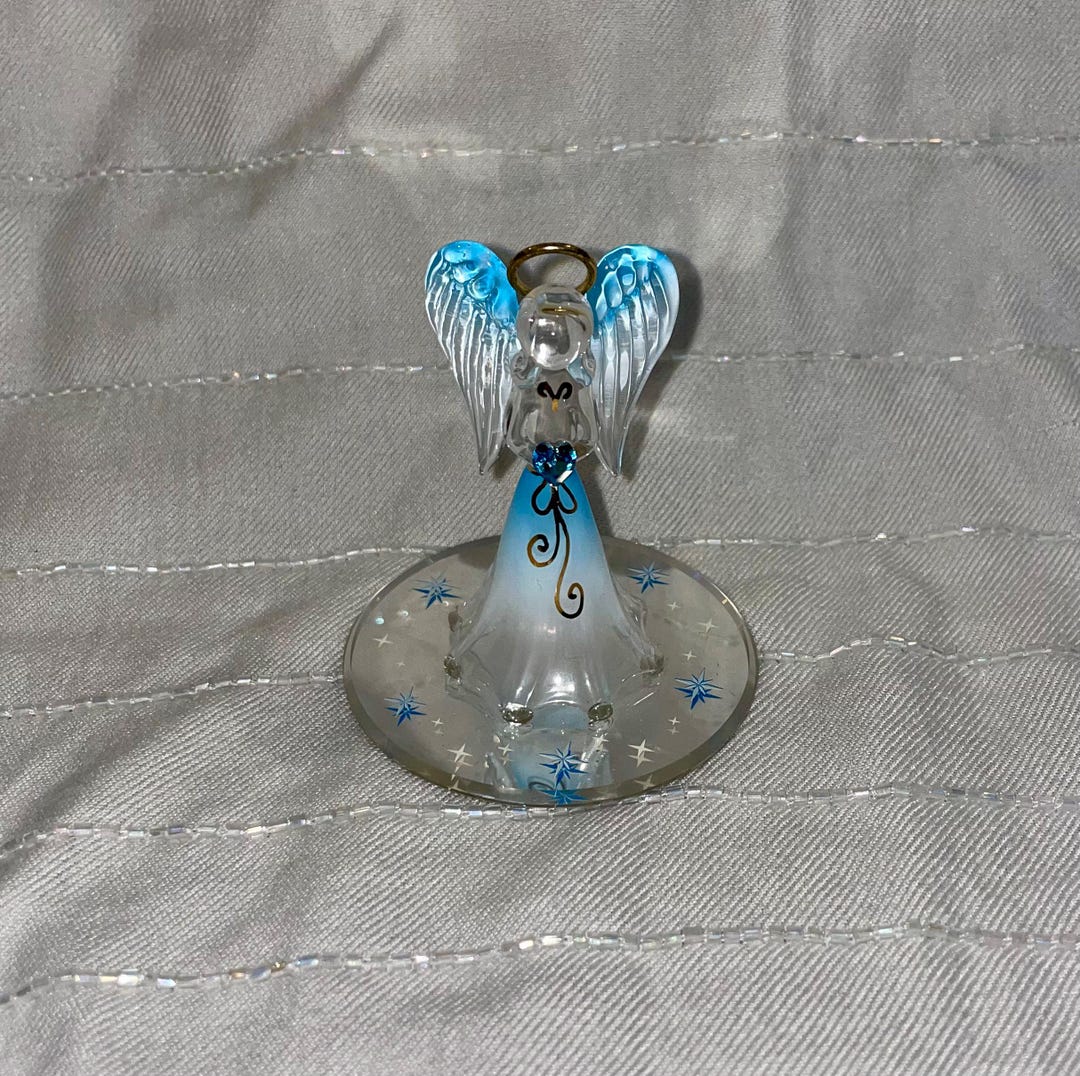 2.75" Glass Baron Heavenly Blue Angel Figurine - Etsy