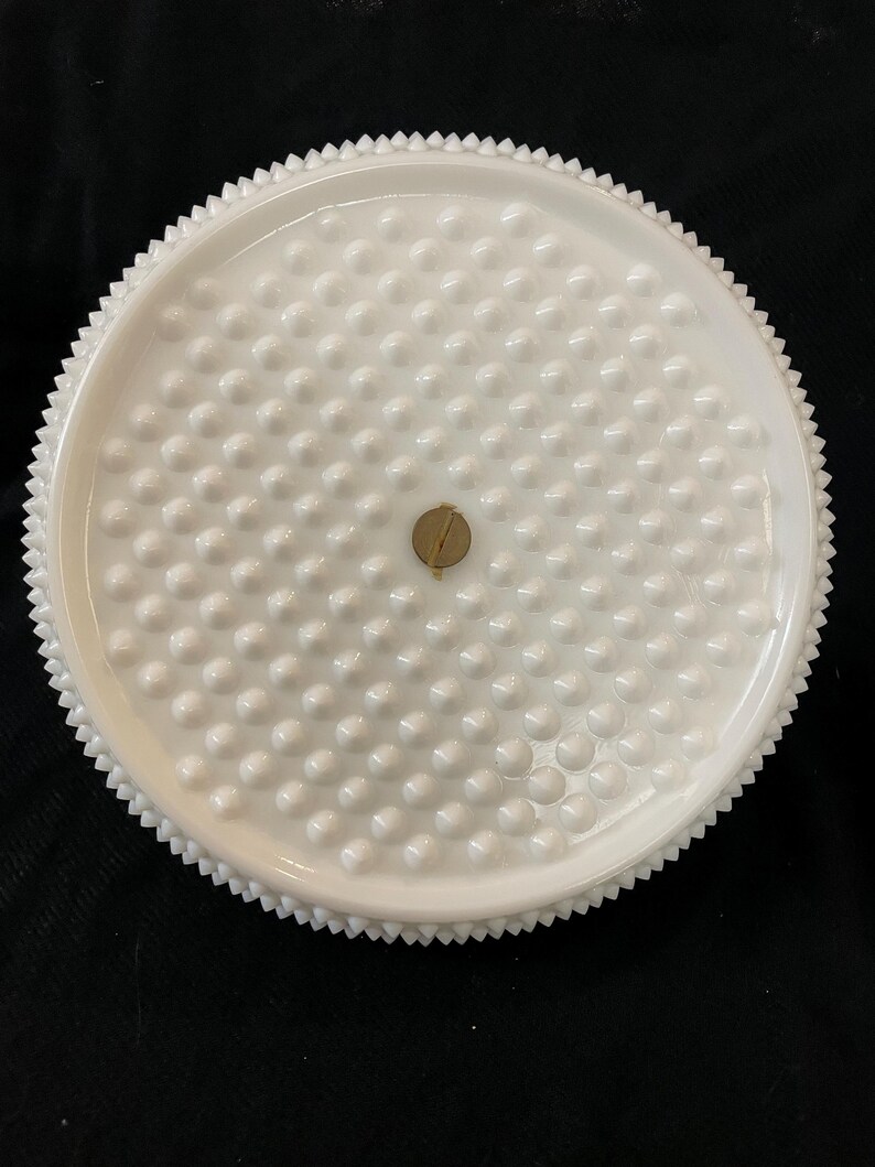 Fenton Hobnail White Milk Glass Condiment Set With Tray - Etsy