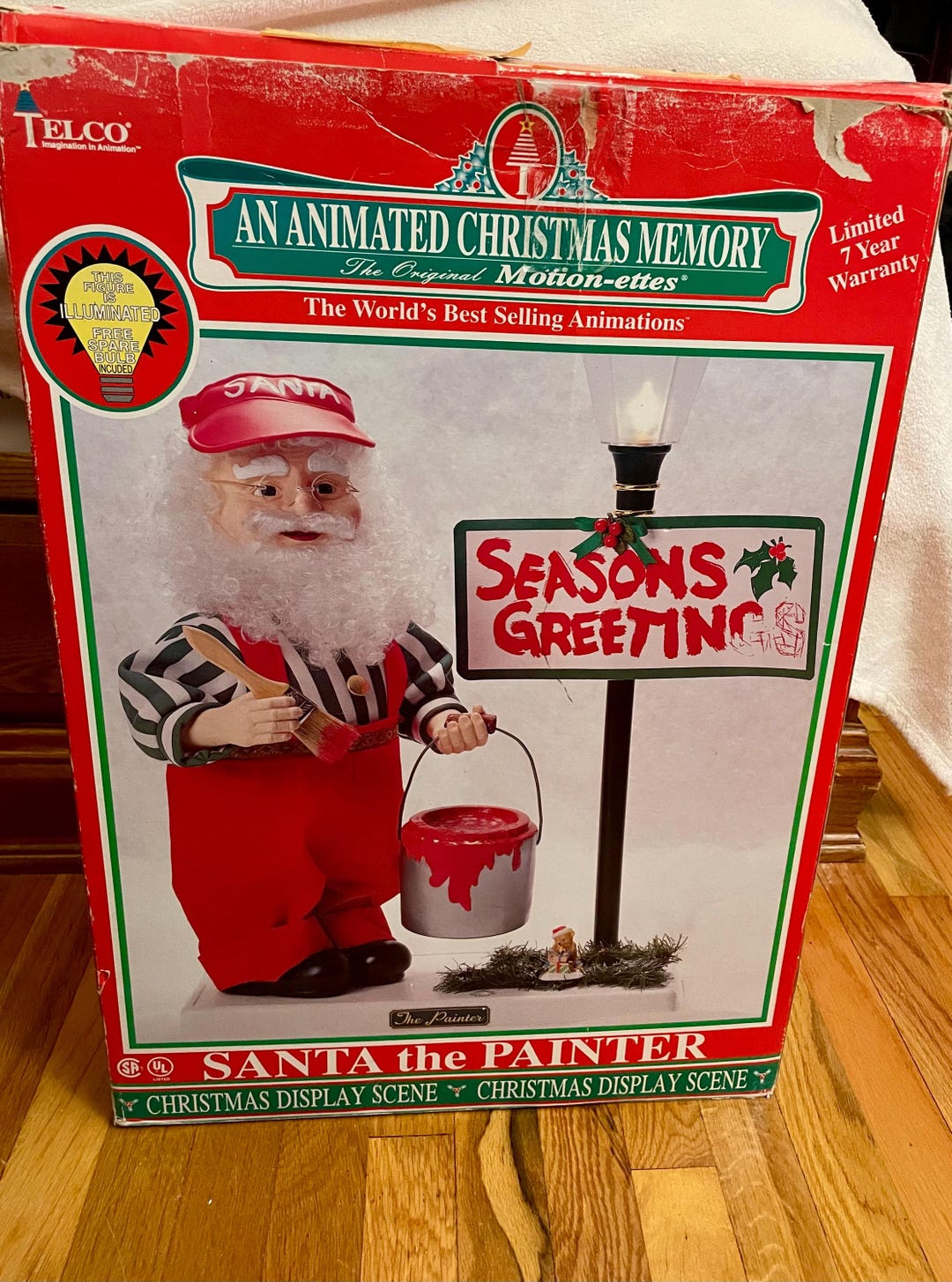 Telco Painter Santa Motionette Animated Christmas Display - Etsy