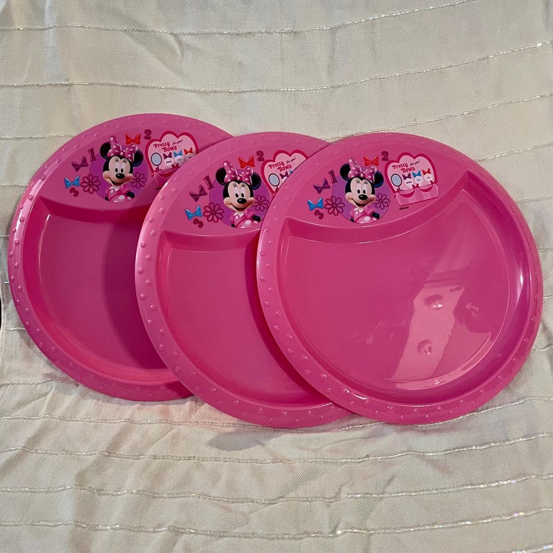 Minnie Mouse Plate Set - Etsy