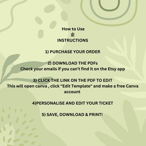 Digital Editable Katy Perry Concert Ticket | Print at Home| Gifts for ...