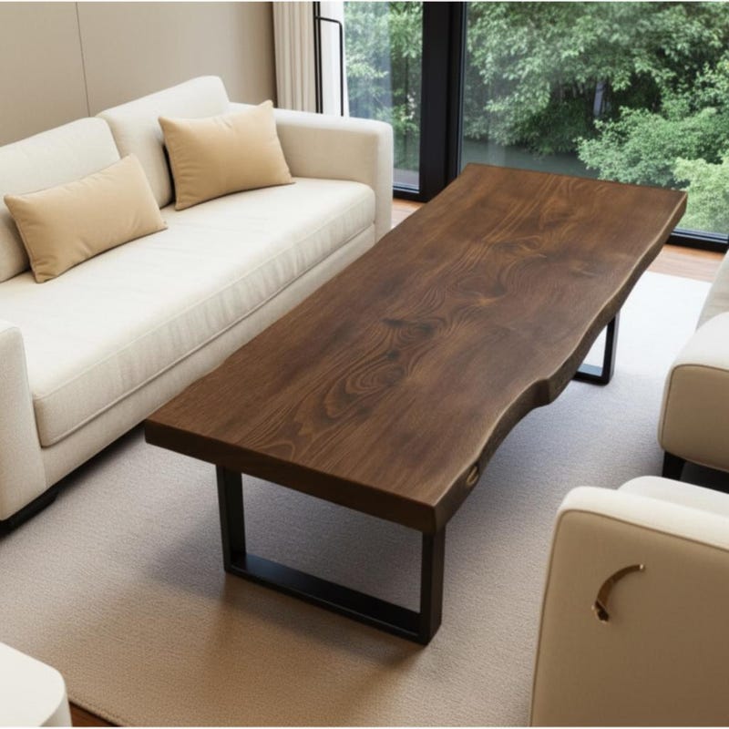 48 Live Edge Wood Bench - Etsy