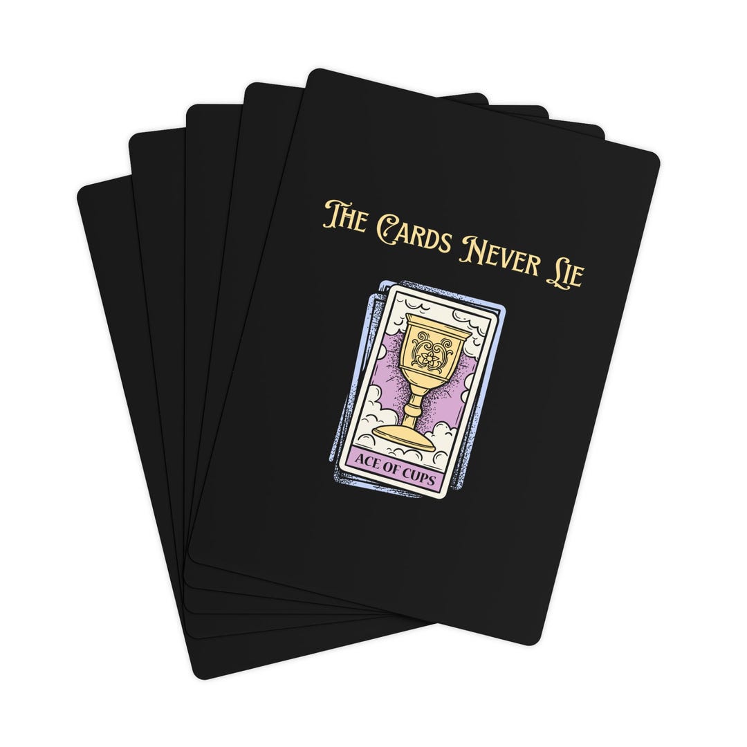 Playing Cards, Ace of Cups Poker Cards Set, Gaming Gift, Perfect for ...