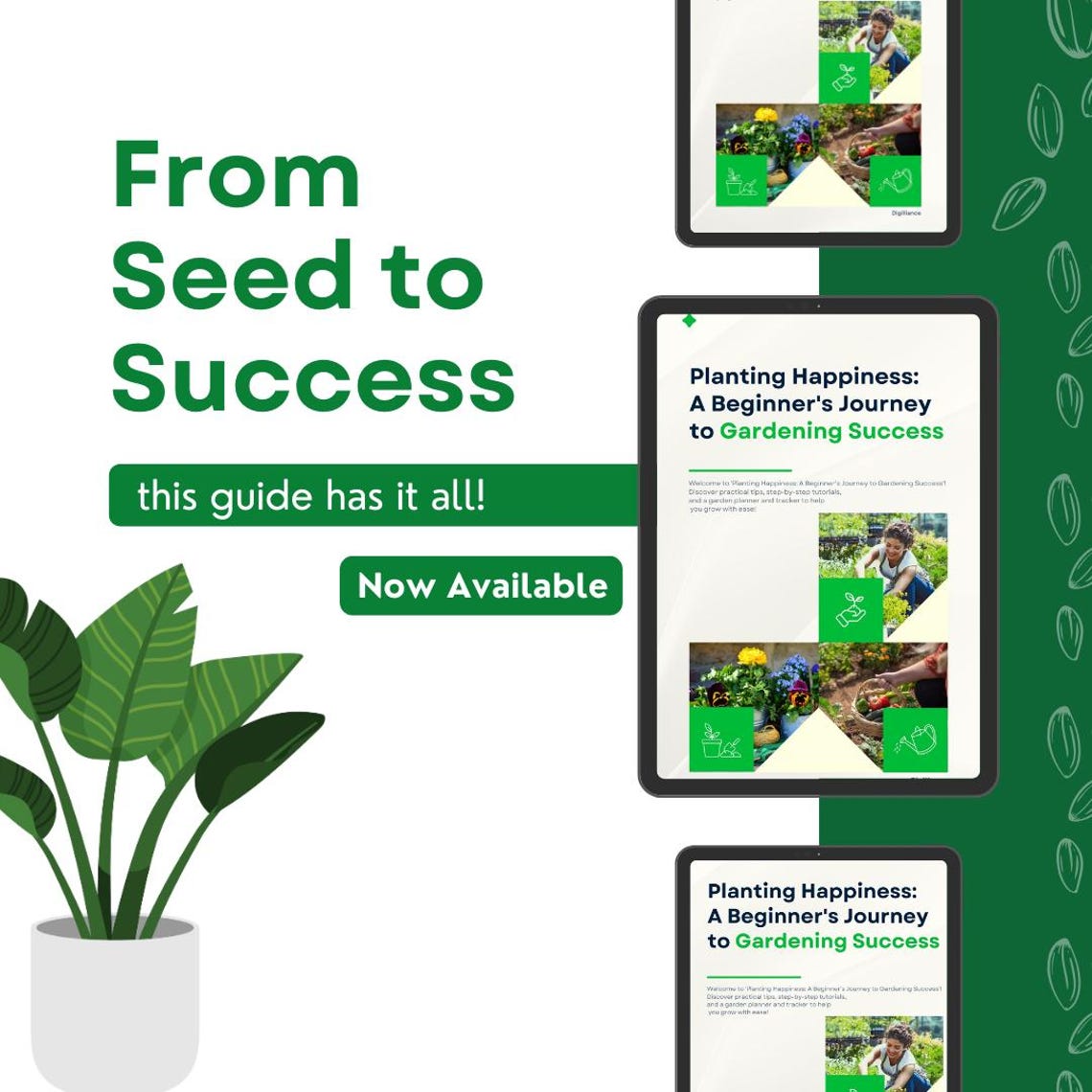 Planting Happiness: A Beginner's Journey to Gardening Success – 80-page ...