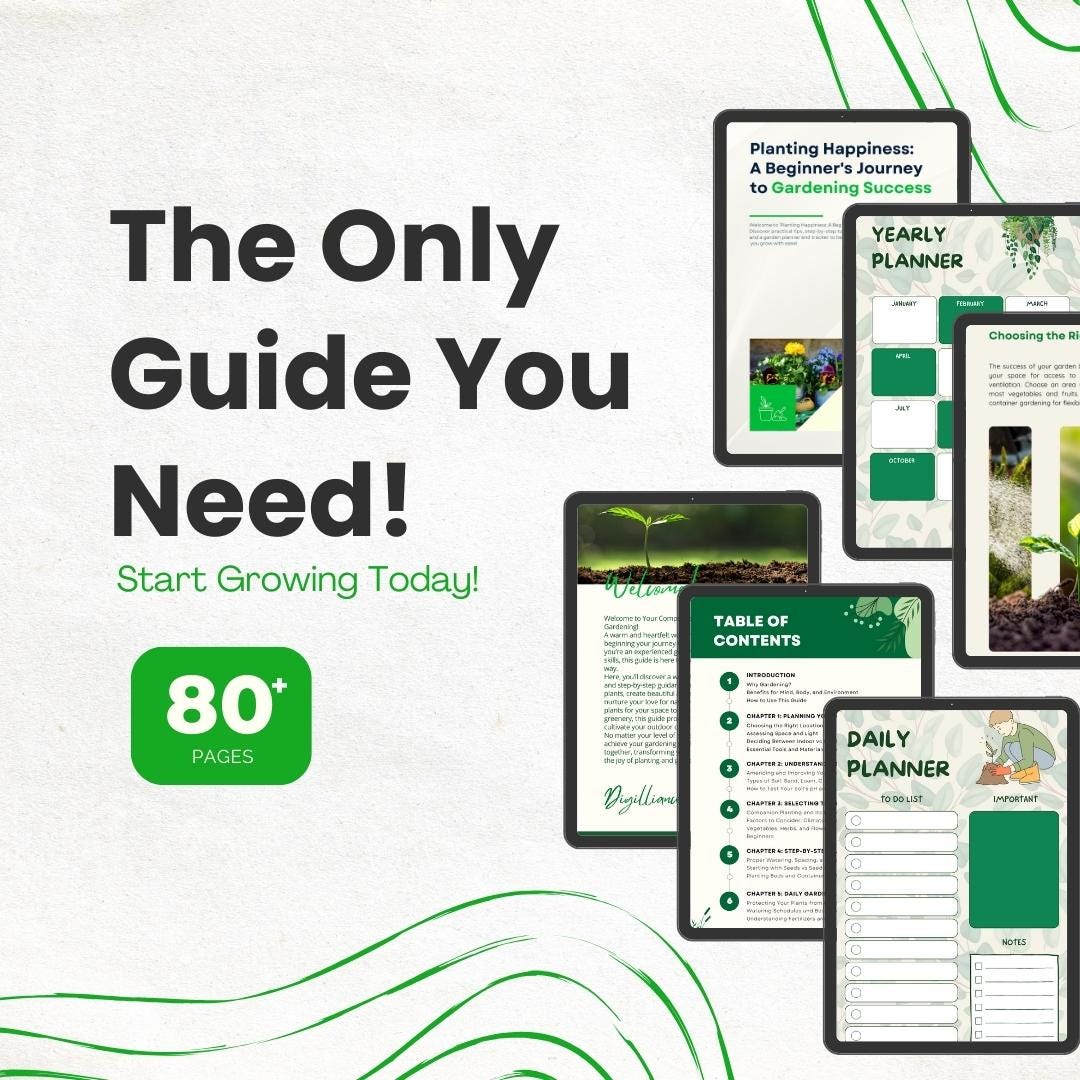 Vegetable Garden Planner PDF – Track Planting, Growth & Harvest With ...