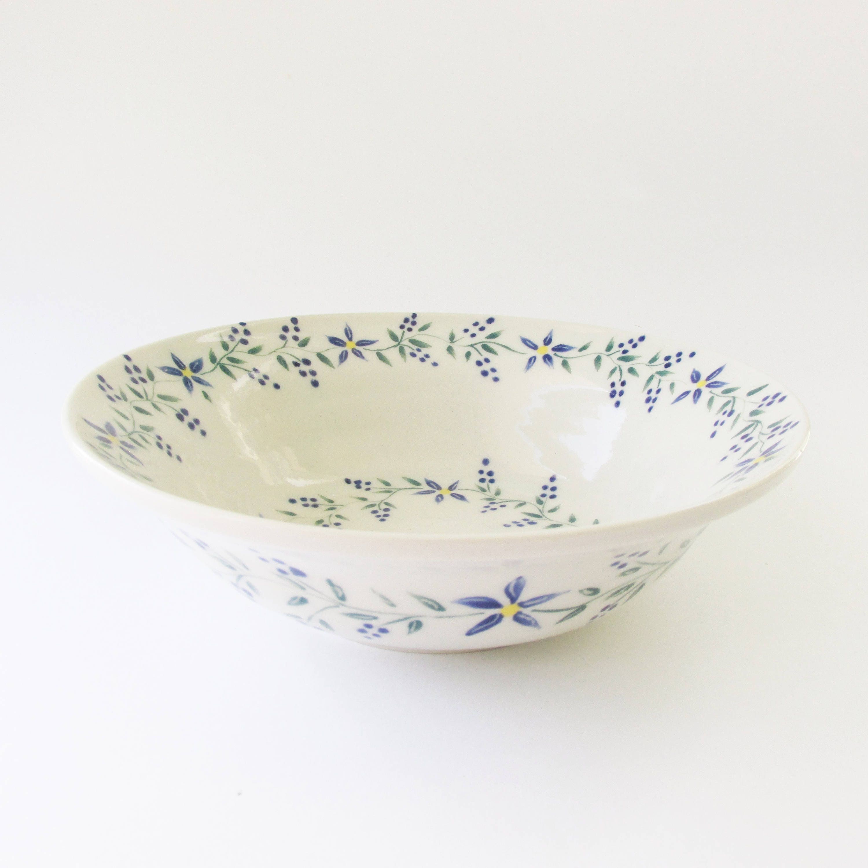 Pottery Serving Bowl Stoneware Bowl Ceramic Serving Bowl - Etsy