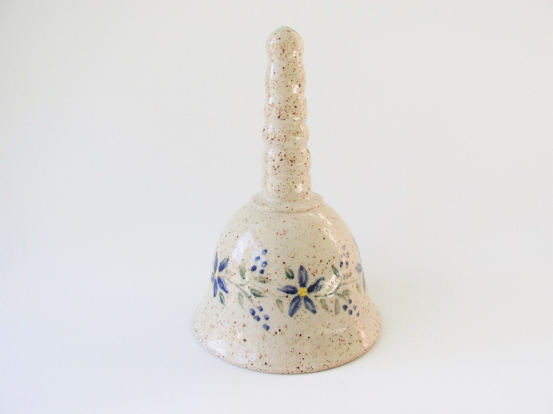 Ceramic Bell, Hand Crafted Pottery Long Handle Bell - Etsy
