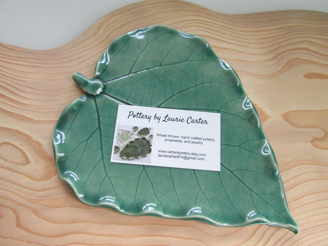 Ceramic Leaf Tray, Leaf Plate, Realistic Leaf Dish, Leaf Tray ...