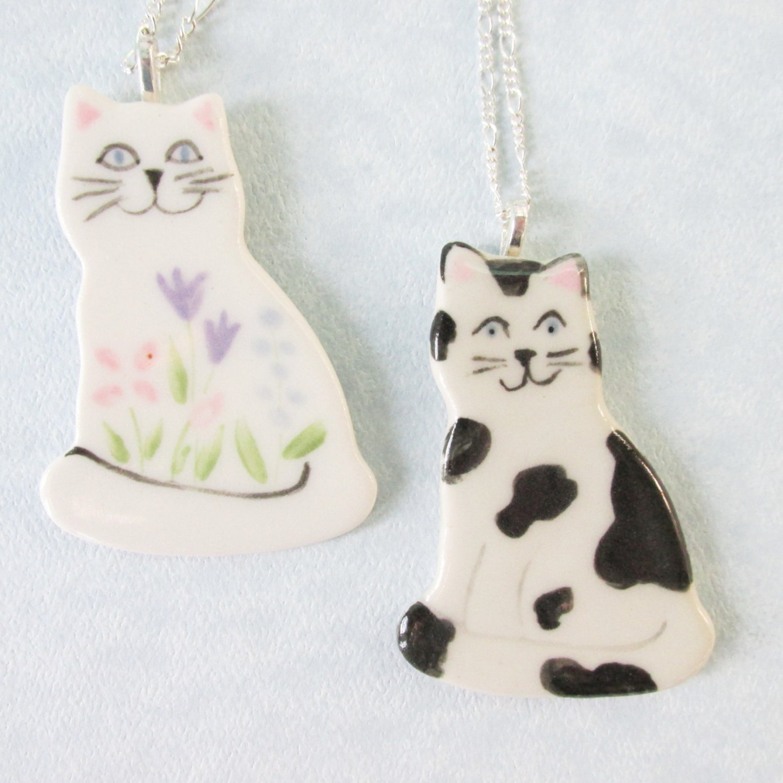 Porcelain Cat Necklace Cat Pendant Ceramic Kitty Cat - Etsy Porcelain Cat Necklace Cat Pendant Ceramic Kitty Cat - Etsy