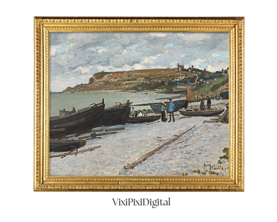 Claude Money Sea Fine Art PRINTABLE Vintage Classic Seashore Famous Oil ...