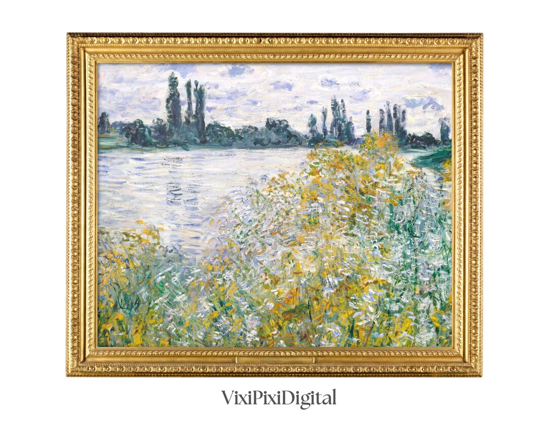 Claude Monet Meadow River PRINTABLE Fine Art Classic Print ...