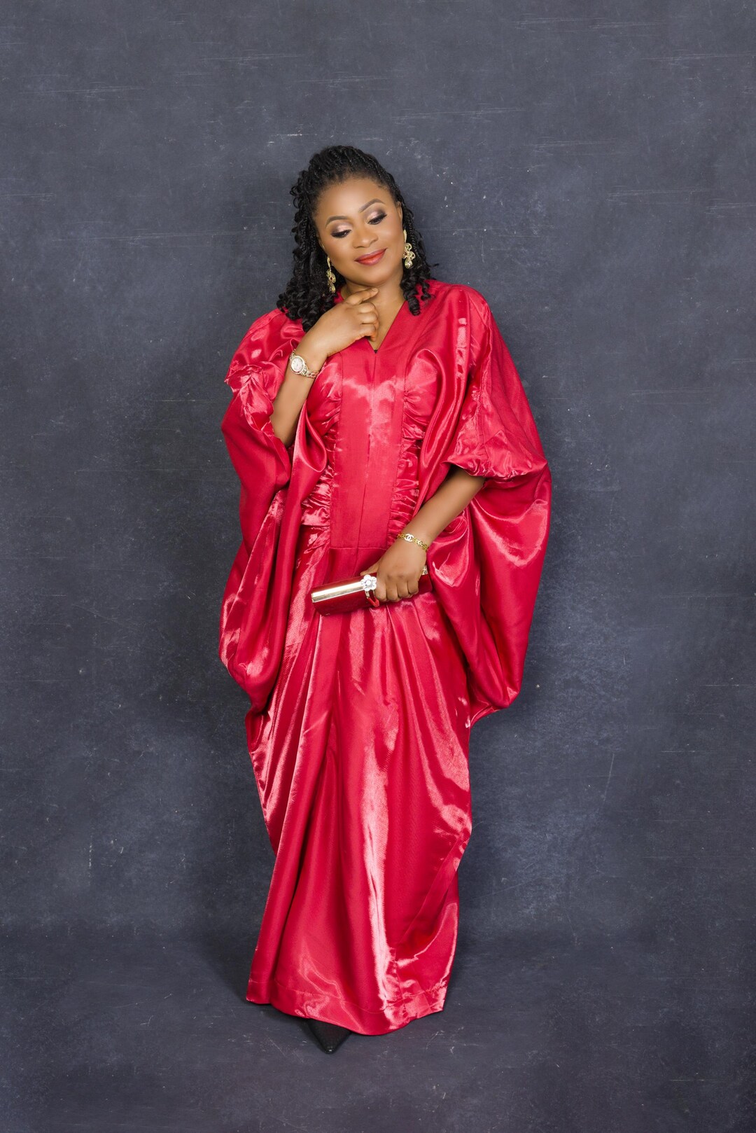 MOSUN BUBU DRESS Red - Etsy Canada