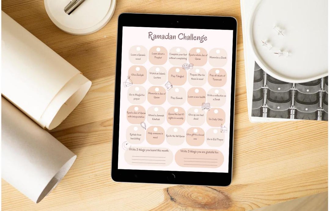 Ramadan Activity Challenge | Printable | Islamic Digital Download - Etsy