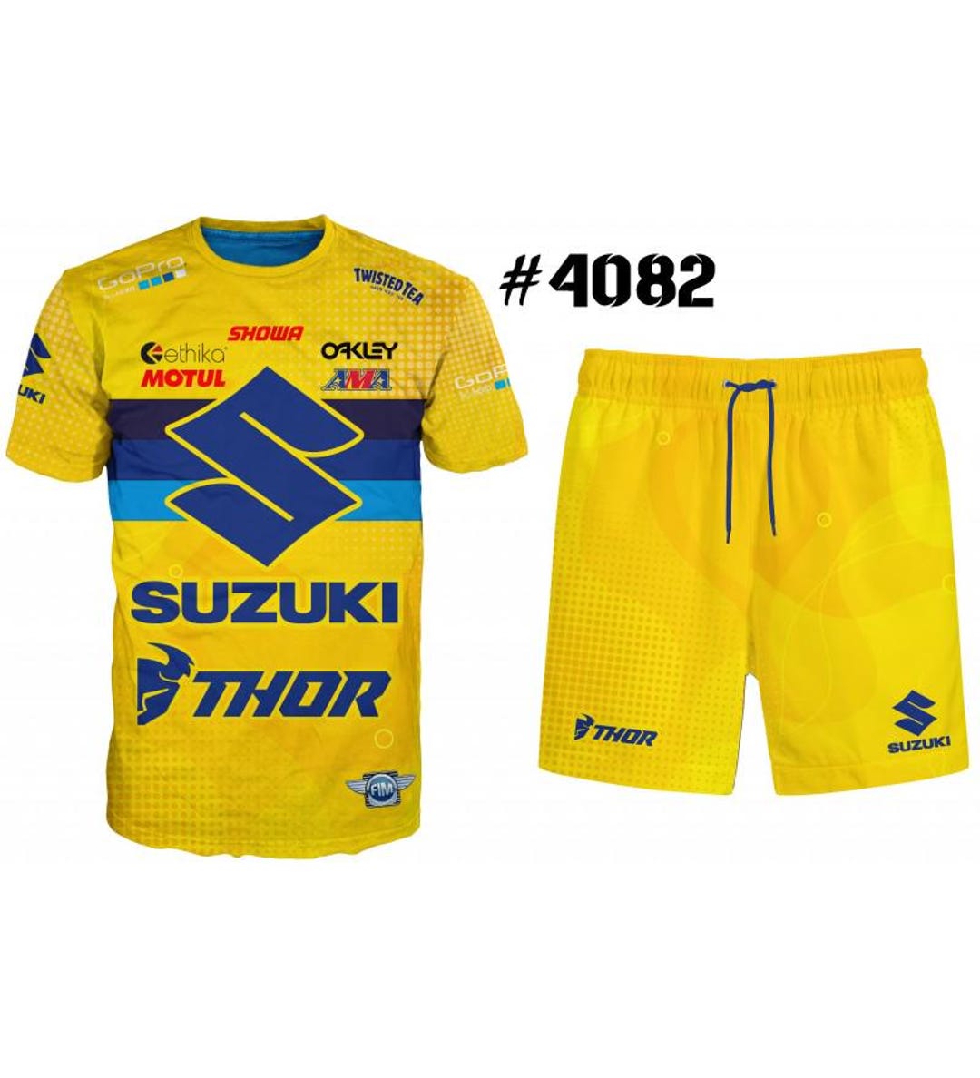 Suzuki T-shirt and Shorts Kit | 3D Printed Clothes | Fan Design ...