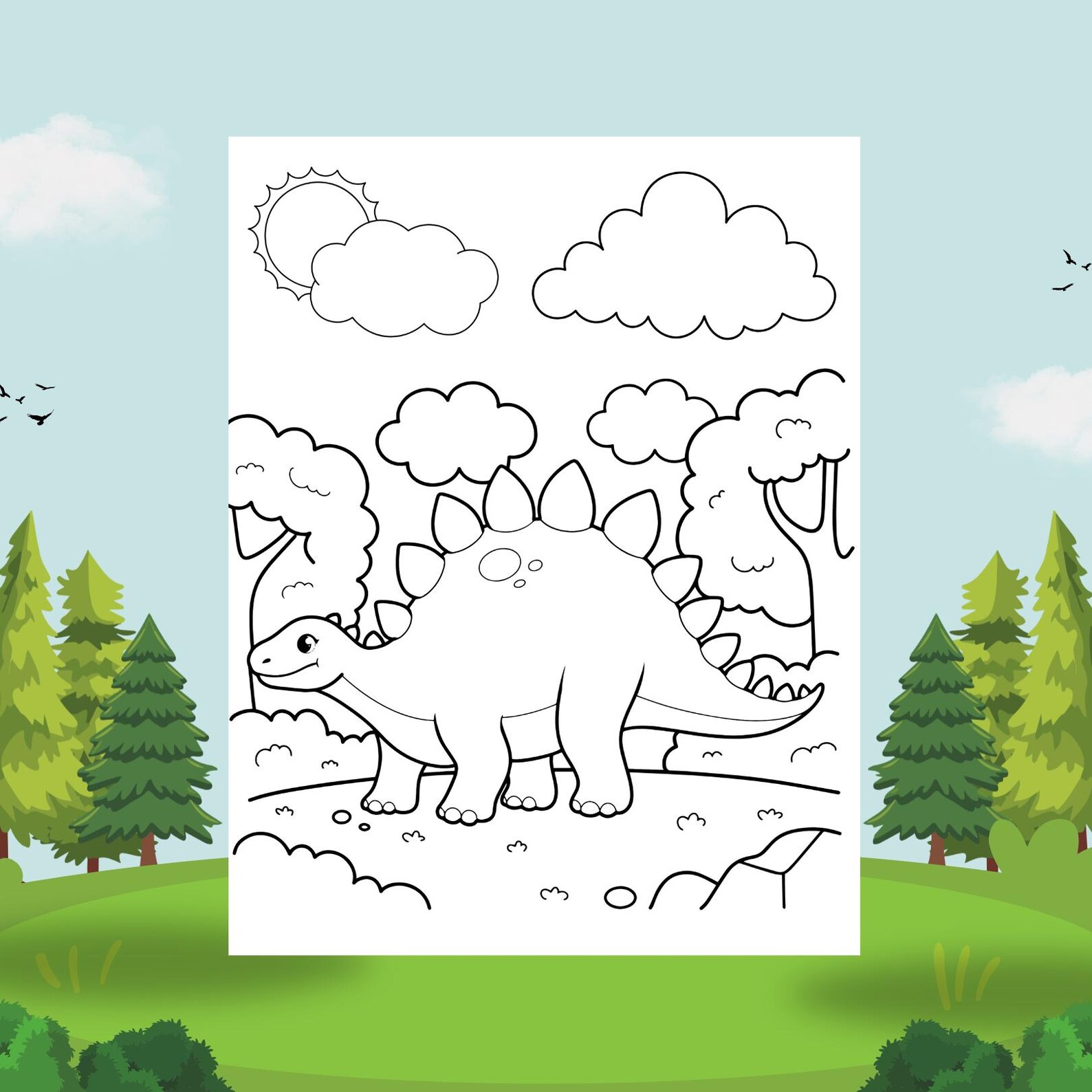 Dinosaur World Coloring Pages , Coloring Book, Printable Coloring Pages ...