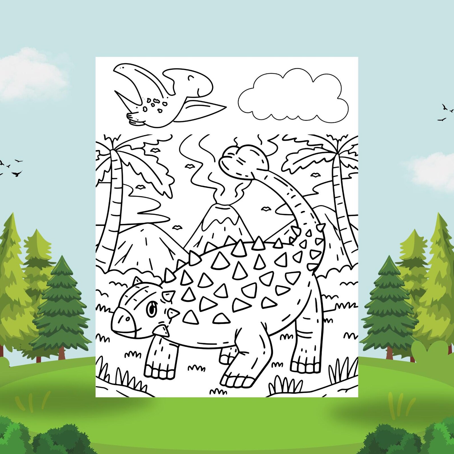 Dinosaur World Coloring Pages , Coloring Book, Printable Coloring Pages ...