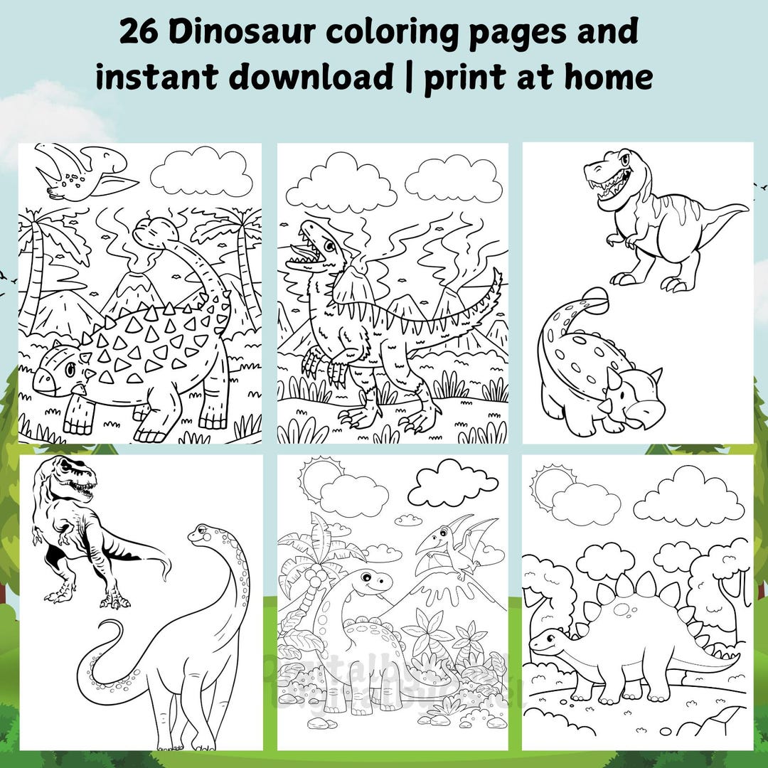 Dinosaur World Coloring Pages , Coloring Book, Printable Coloring Pages ...