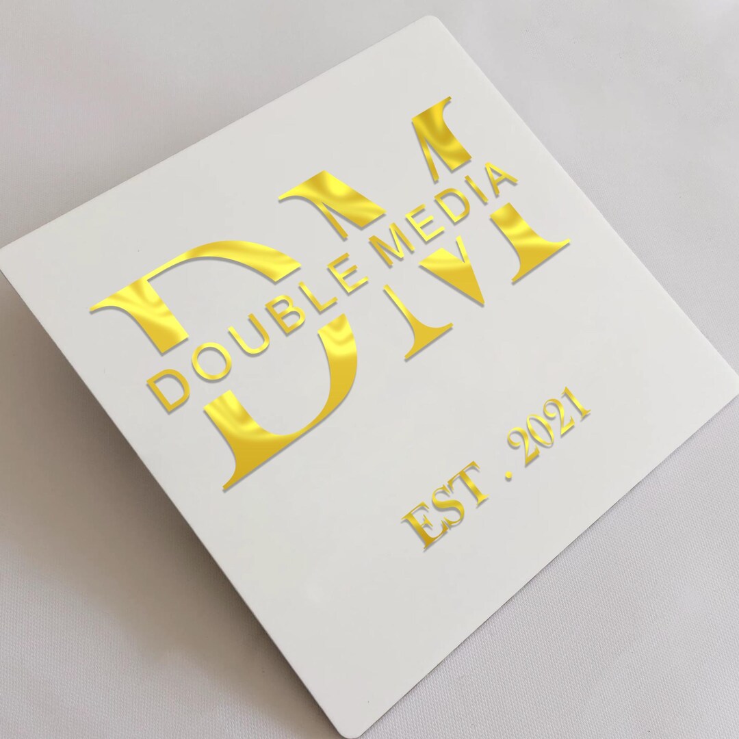 Square Acyrlic Sign, Silver Standoff Acrylic Sign, Custom Square Sign ...