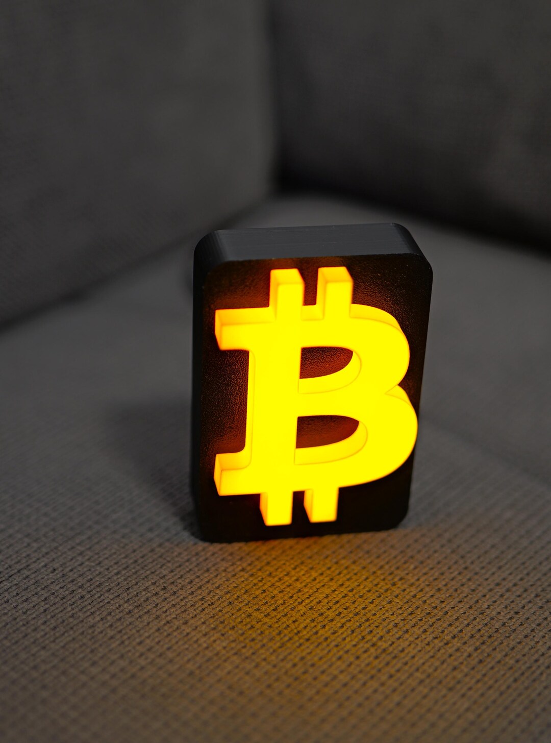 Bitcoin LED-lamp, Cryptocurrency, Crypto, LED, Licht, Bitcoin-logo, USB ...