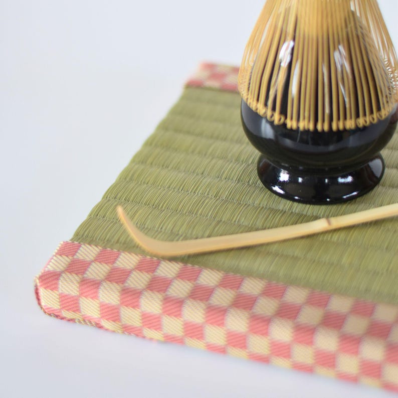 Mini Tatami Mat: Pink Ichimatsu Japanese Tea Ceremony Display - Etsy